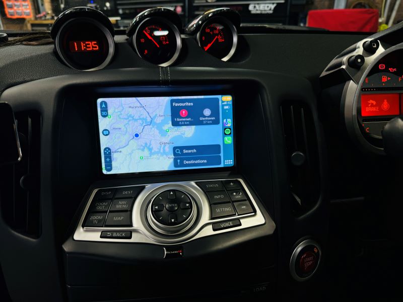 2009-2021 Nissan 370Z without factory touch screen retrofit apple carp ...